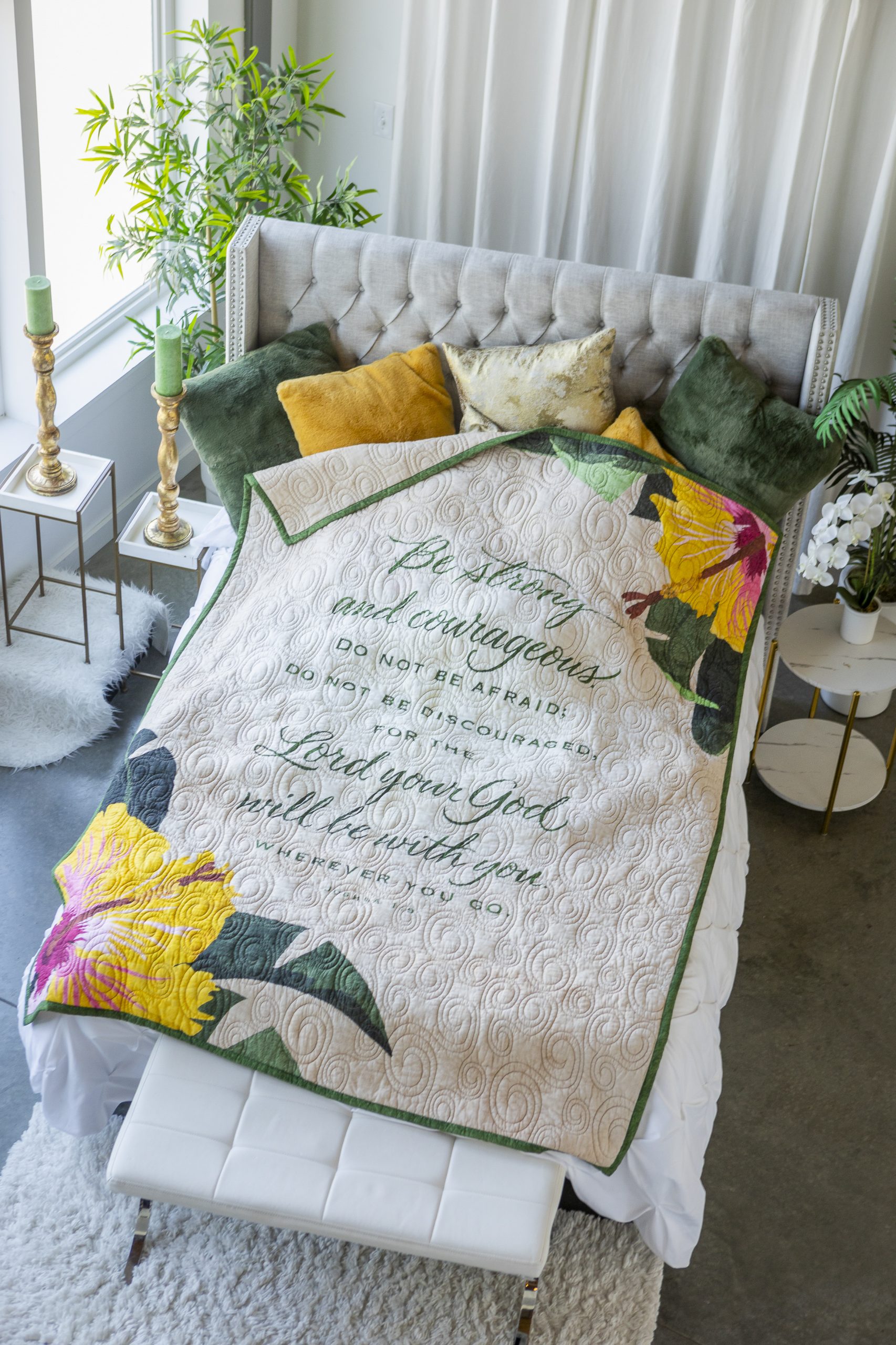 God is Within Her Gift Quilt | Alexis Gift Quilts